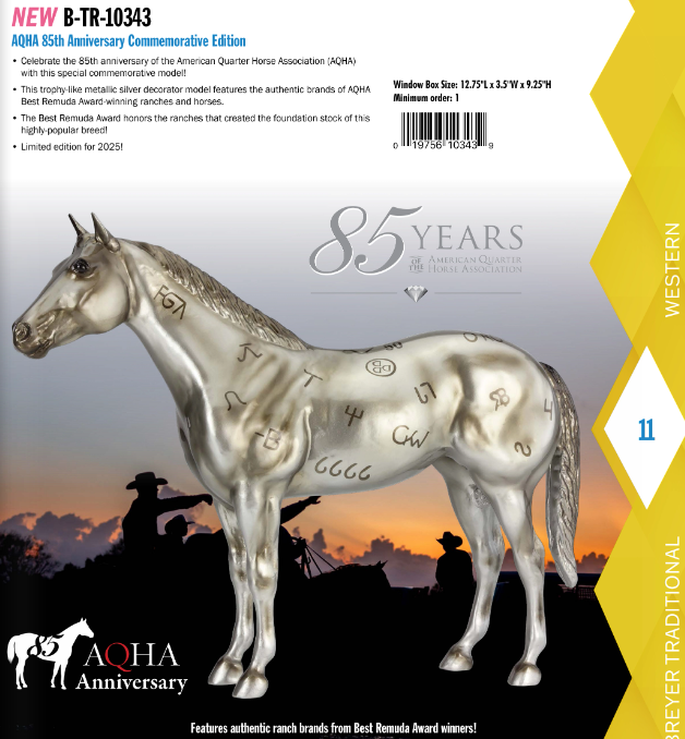 AQHA 85th Anniversary Commemorative Edition-Ideal Quarter Horse Mold-2 ...