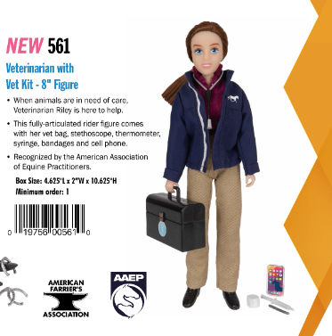 Veterinarian Riley with Vet Kit-2025 New Release-Breyer Traditional Ac ...